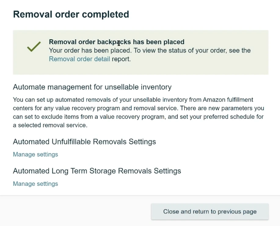 How To Set Up An Amazon Removal Order | Helium 10