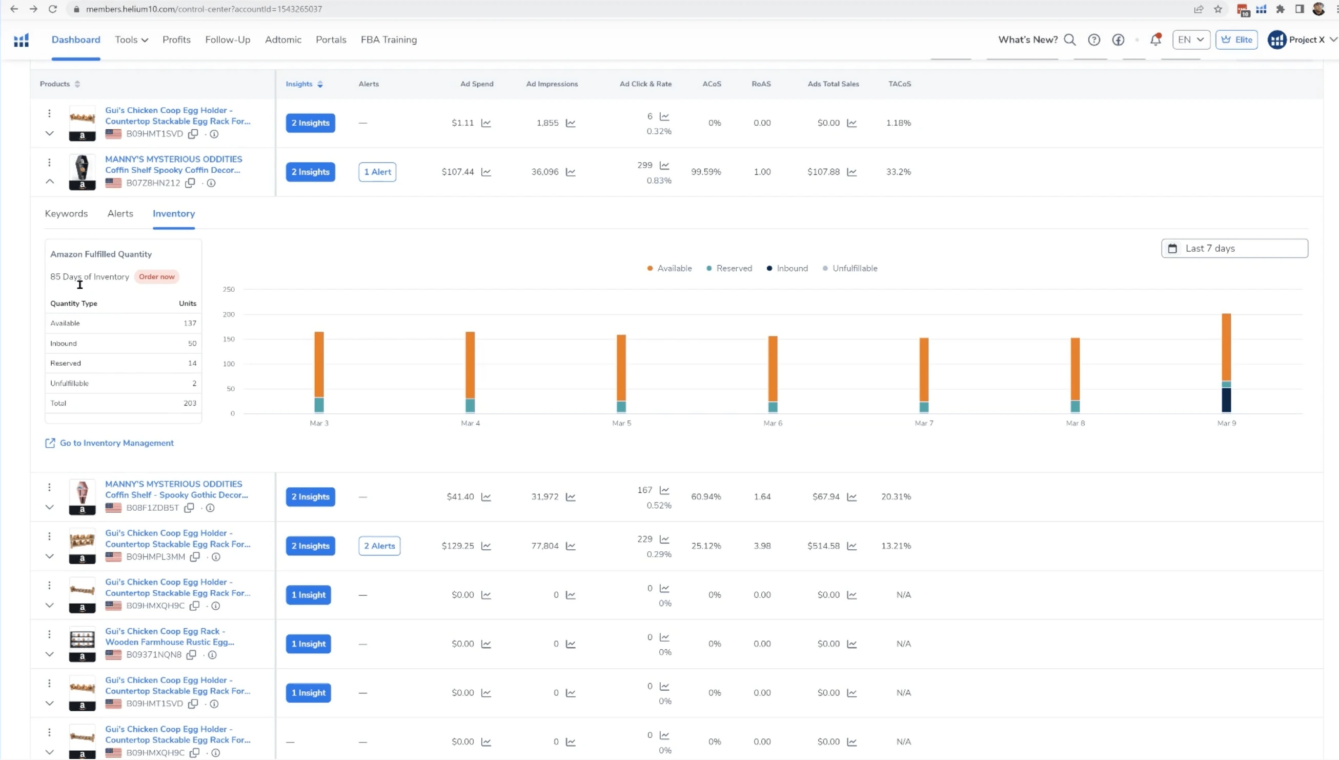 Introducing Insights Dashboard for Amazon Sellers | Helium 10