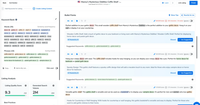 Helium 10 Announces New AI-Enhanced Listing Builder Tool | Helium 10