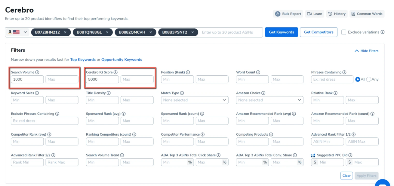 Discover Keywords that Have a High Search Volume with a Low Number of ...