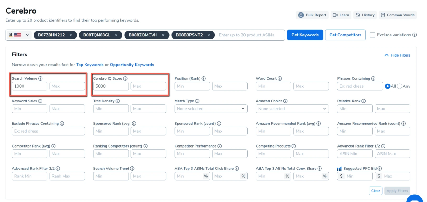 Discover Keywords that Have a High Search Volume with a Low Number of ...